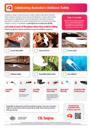 Educational Materials | Australian Bites and Stings